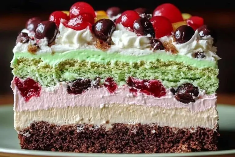Italian Spumoni Cake: A Colorful, Creamy Celebration - Nouna's Kitchen